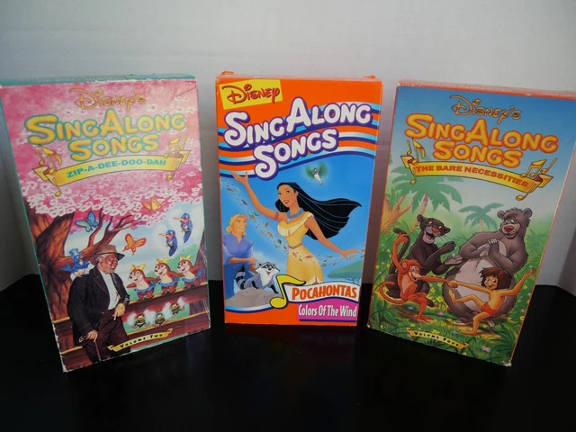 SING ALONG SONGS Bundle: Disney Pocahontas, ZipADeeDooDah, Bare ...