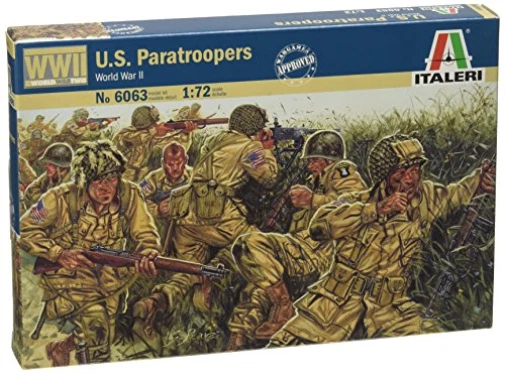 ITALERI 1/72 SCALE US Paratroopers WWII Plastic Model Figures - 6063 ...