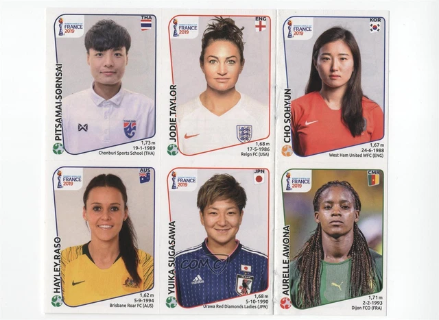 2019 FIFA WOMEN'S World Cup France Album Stickers Pitsamai Sornsai ...