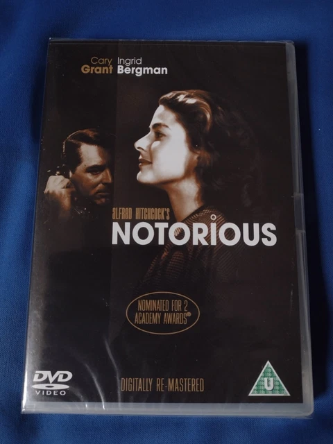 NOTORIOUS (1946) DVD ALFRED HITCHCOCK CARY GRANT * NEW SEALED FREE 1st CLASS P&P £10.82 ...