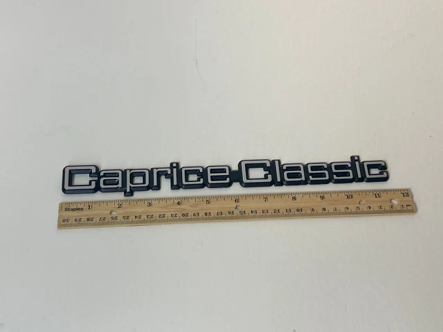 CHEVY CAPRICE CLASSIC Chrome Emblem Badge 11.5 inches long $42.45 ...