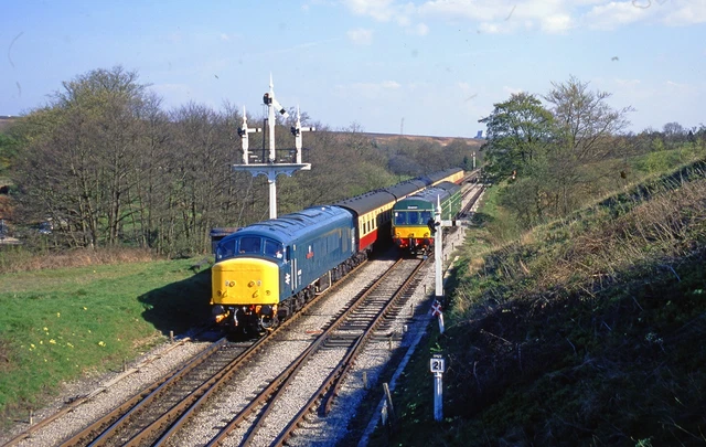 ORIGINAL 35MM RAIL Slide Class 45 Peak 45135 Goathland NYMR 5 5 06 ...