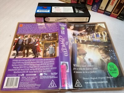 GEPPETTO (VHS, 2000) Drew Carey Disney's Magical, musical Original Neuf ...