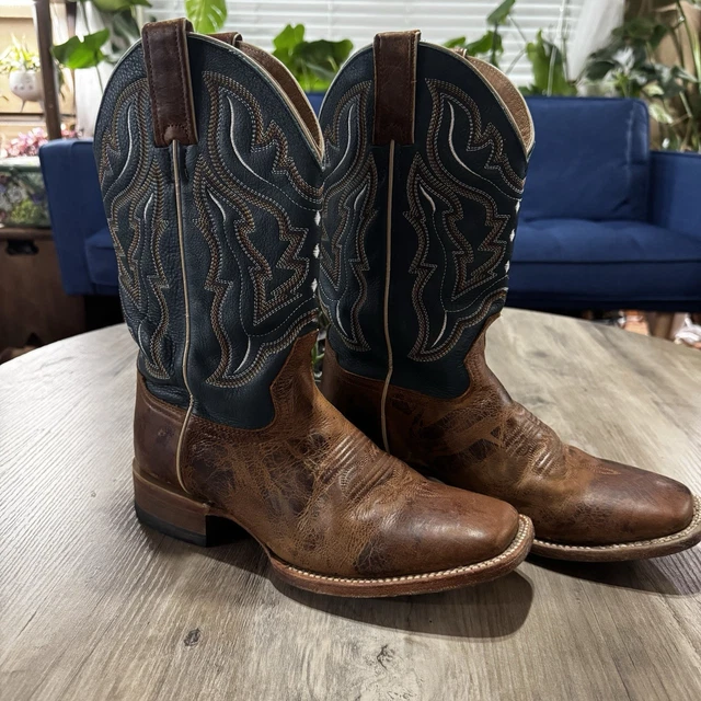 CODY JAMES MEN'S BLUE WESTERN COWBOY BOOTS - BROAD SQUARE TOE Size 7 D ...