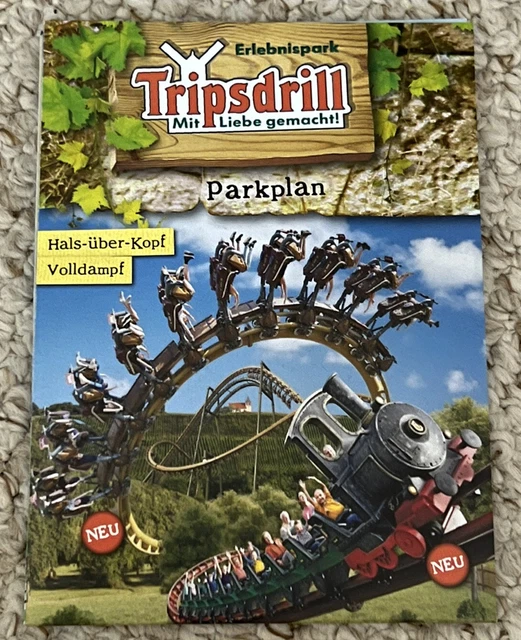 TRIPSDRILL THEME PARK Guide Map 2022 £1.99 - PicClick UK