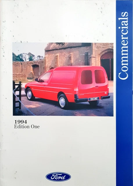 FORD COMMERCIALS: FIESTA, Escort, P100, Transit Brochure 1991 FA905/12 ...