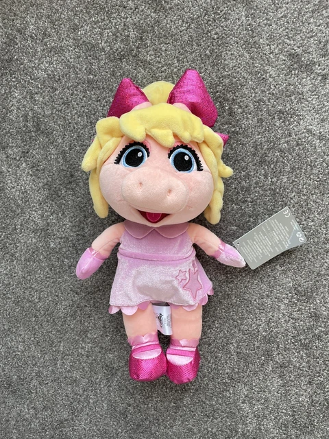 DISNEY STORE 12” Muppet Babies Miss Piggy Pig Plush Soft Cuddly Toy ...