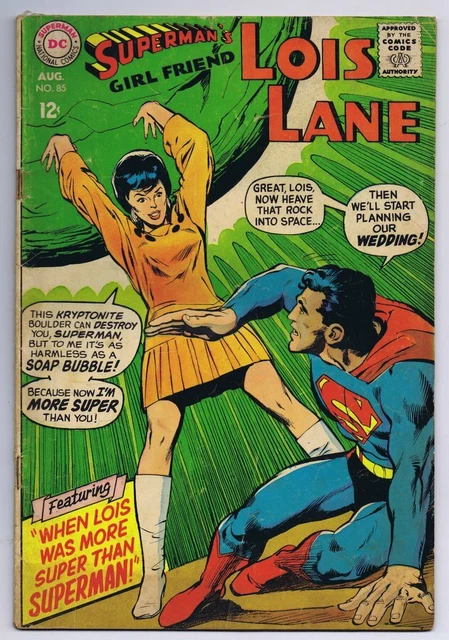 SUPERMAN'S GIRLFRIEND LOIS Lane #85 ORIGINAL Vintage 1968 DC Comics EUR 24,62 - PicClick FR