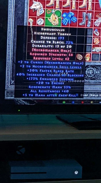 DIABLO 2 RESURRECTED HOMUNCULUS NECRO D2R XBOX/PS4-PS5-PLAYSTATION ...