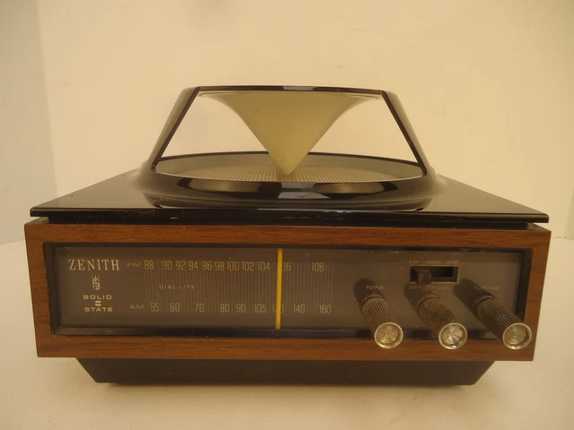 VINTAGE MID CENTURY Atomic Zenith Circle Of Sound A424W Solid State ...