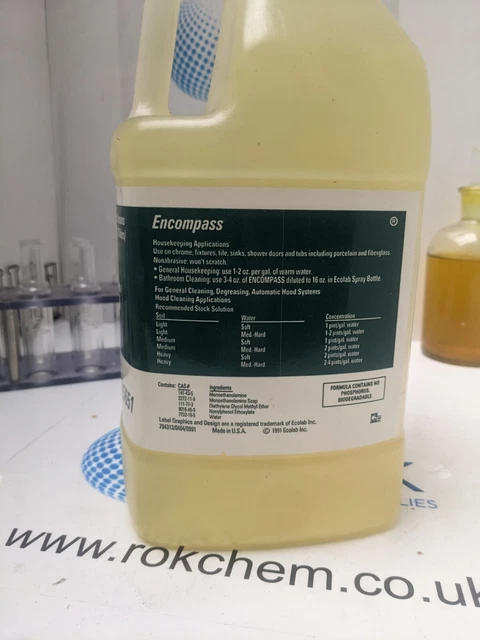 ECOLAB ENCOMPASS HEAVY DUTY Multi Purpose Cleaner *Industrial Grade ...