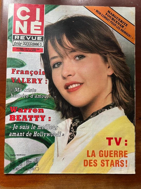 CINÉ TÉLÉ REVUE 8/04/1982; Sophie Marceau/ Warren Beatty/ F. Valéry/ M ...