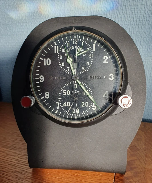 MIG 29. RUSSIAN Aircraft Chronometer. Mounted In A Custom Stand. EUR ...