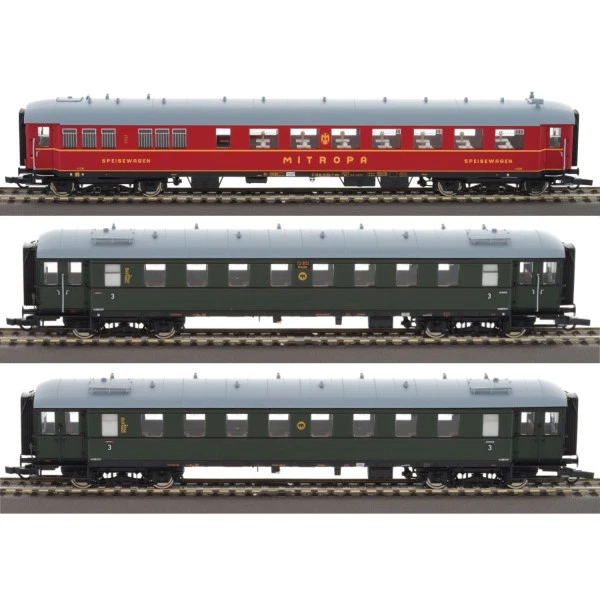 ROCO 6200057 H0 3er Set Personenwagen Zwickauer Traditionszug DR Ep.IV #2 + Neu EUR 182,70 ...