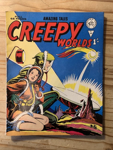 CREEPY WORLDS # 88 Flash Gordon, Ditko, Kirby,Alan Class 68 Pages 1960 ...