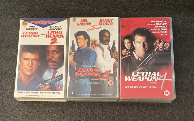 LETHAL WEAPON VHS Video Tape Bundle - Complete Set Of All Four Movies £ ...