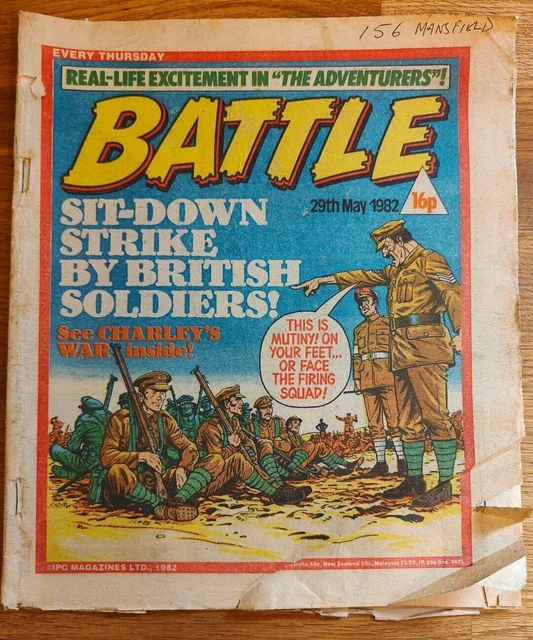 COMIC - VINTAGE Battle Action War Comic Dated 29th May 1982 UK Reading ...