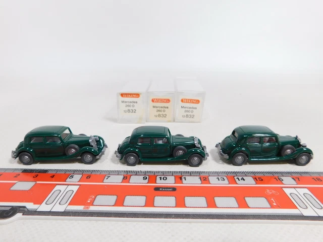 CZ327-0,5 #3X WIKING H0 1:87 12 832 Oldtimer Mercedes-Benz / MB 260 D ...