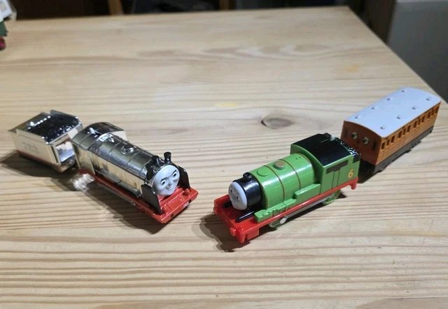 THOMAS THE TANK engine trackmaster bundle, Percy & Merlin £18.39 ...