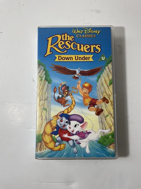 WALT DISNEY CLASSICS The Rescuers Down Under Vhs Video Vintage Kids ...