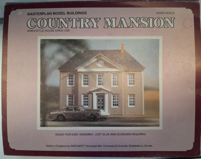 VINTAGE MASTERPLAN MODEL Buildings Country Mansion Model Kit New A43 ...