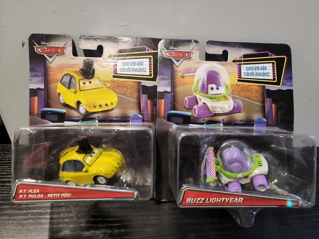 DISNEY PIXAR CARS DRIVE-IN Buzz Lightyear & P.T Flea A Bugs Life DIE ...