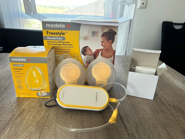 MEDELA FREESTYLE HANDS-FREE Milchpumpe Doppelmilchpumpe mit App-Konnektivität EUR 200,00 ...