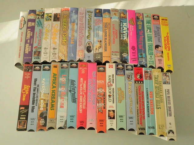 LOT 34 VINTAGE Vhs Movies Kids Classic Famiy Comedy Laurel & Hardy £4. ...