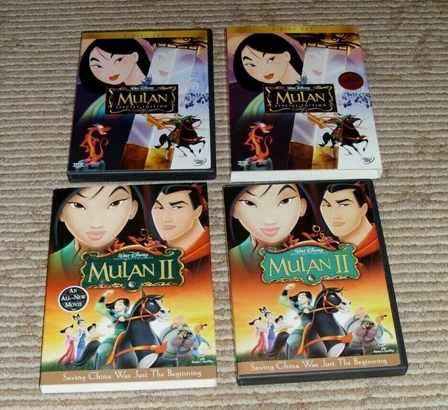 DISNEY 2 QTY Movie DVD Lot! Mulan Special Edition + Mulan II Animated ...