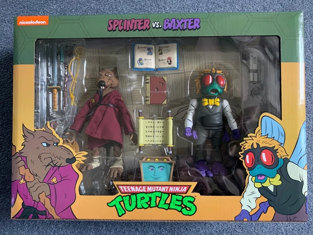 NECA TEENAGE MUTANT Ninja Turtles TMNT Splinter vs Baxter £39.99 ...