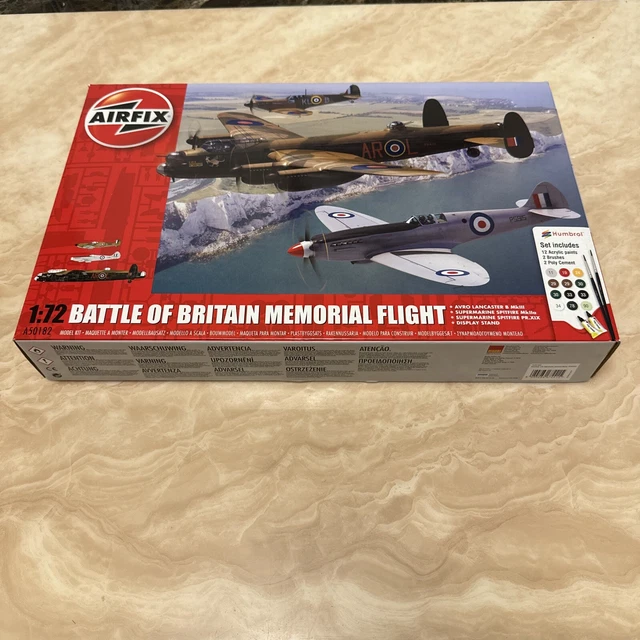 AIRFIX A50182 BATTLE of Britain Memorial Flight (3 Complete Model Kits ...