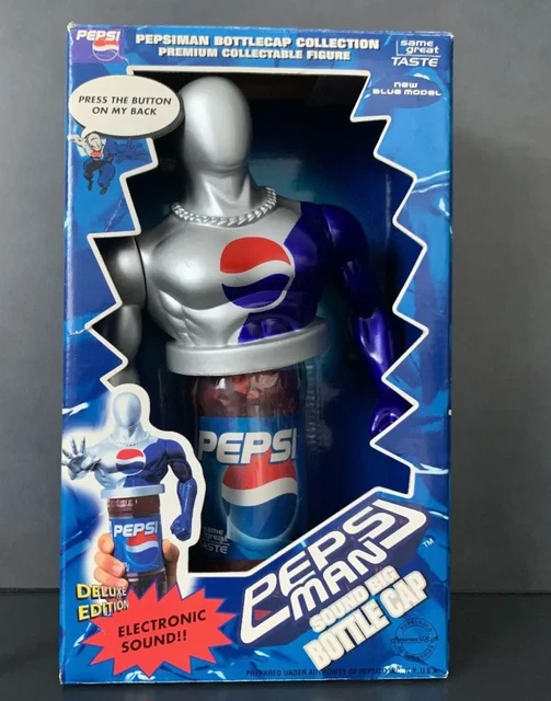 PEPSI MAN PEPSIMAN FIGURE SOUND BIG BOTTLE CAP Unused 1999 $81.08 ...
