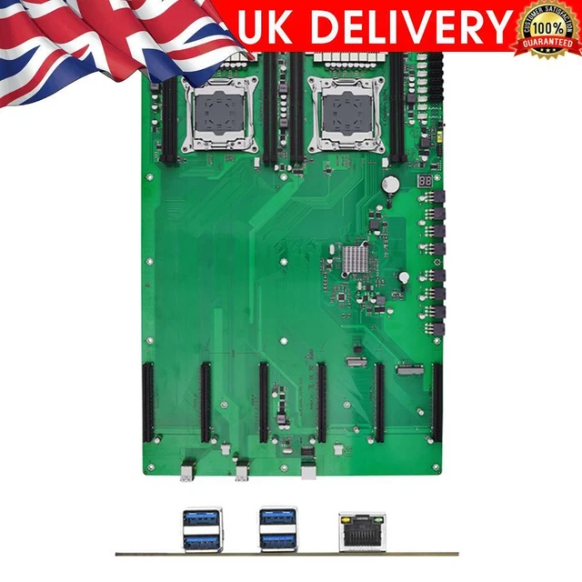 LGA 2011-3 V3/V4 CPU Socket Miner Motherboard Support 8*DDR4 RAM 256GB ...