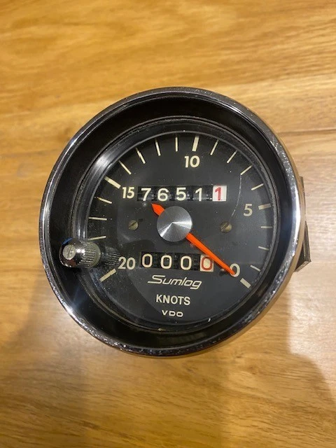 SUMLOG VDO MECHANICAL Boat Speed Gauge 80mm, 20 Knots Gauge, Made in ...