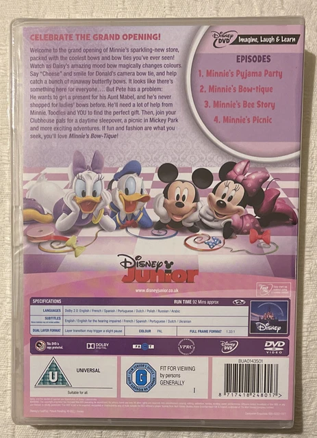 Mickey Mouse Clubhouse Minnies Bow Tique New Sealed Dvd 2011 Eb19 £ 0720