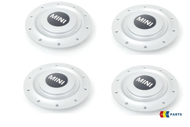 MINI NEW GENUINE Cooper R50 R52 R53 X-Lite Alloy Wheel Silver Hub Cap ...