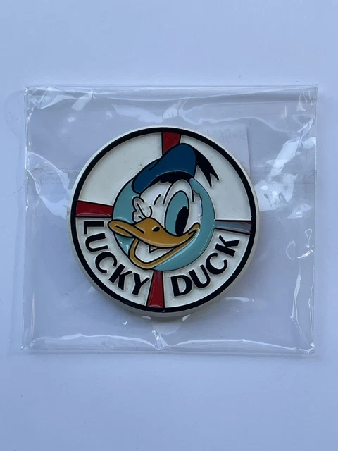 VINTAGE WALT DISNEY Donald Duck "Lucky Duck" Pin Monogram Products ...