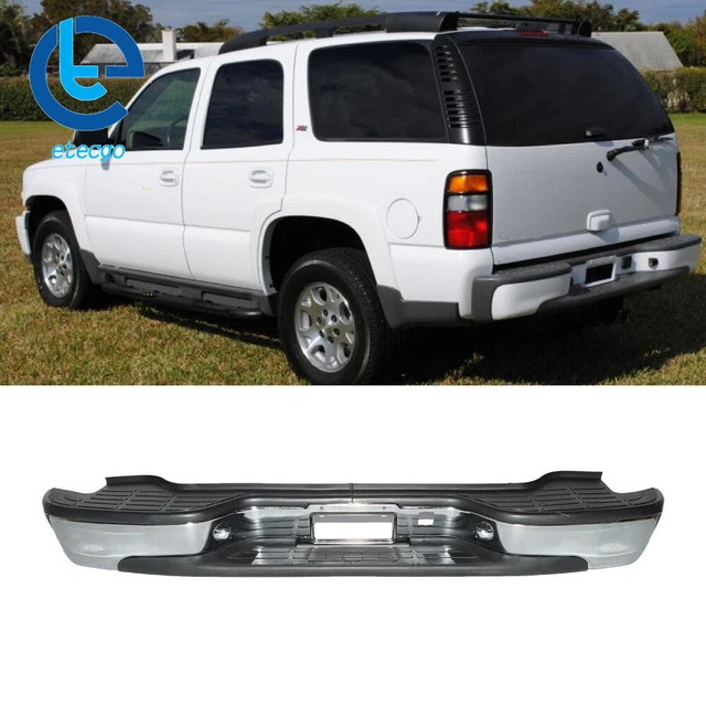COMPLETE CHROME REAR Bumper For 2000-2006 Chevy Tahoe Suburban / Yukon ...