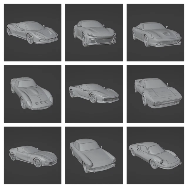 3D PRINTED (F) 1/87 Scale Cars hundreds of models to choose from EUR 24 ...
