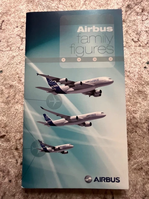 AIRBUS, FAMILY FIGURES brochure, A380 A350 A340 A330 A320 A318 A321 ...