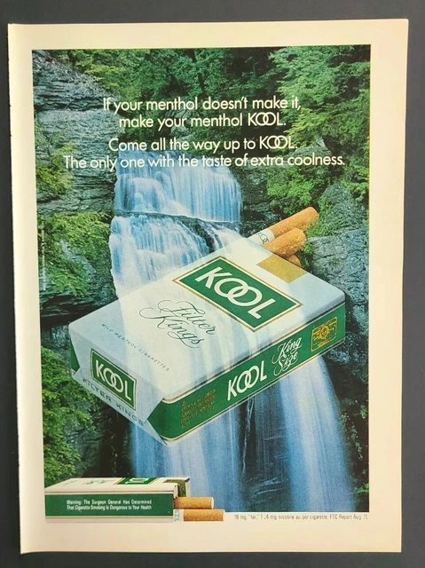 KOOL FILTER KINGS Cigarettes Vintage 1972 Magazine Advertisement EUR 6 ...