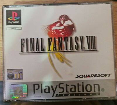 FINAL FANTASY 8 VIII - Sony Playstation PS1 Game - Fat Box Complete ...