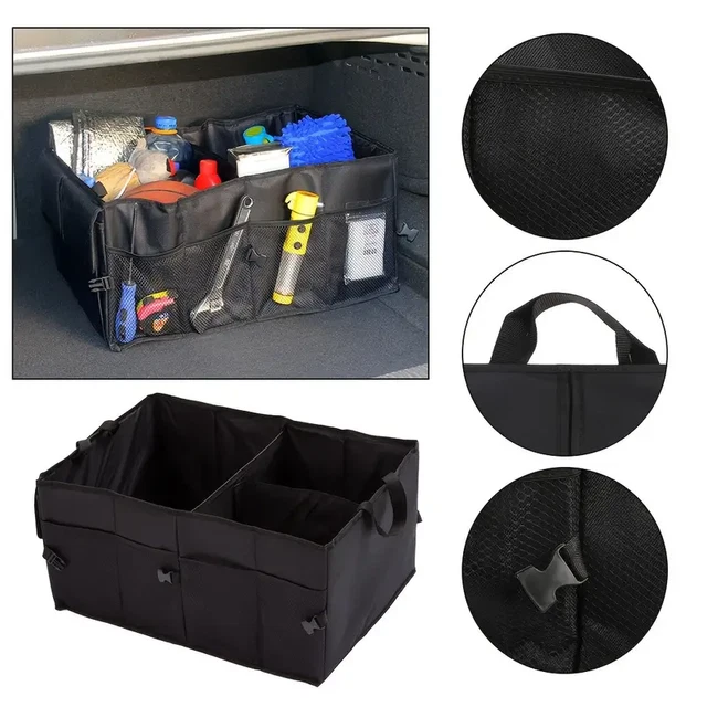 HEAVY DUTY TIDY Storage Box Foldable Car Boot Organiser Space Saver ...