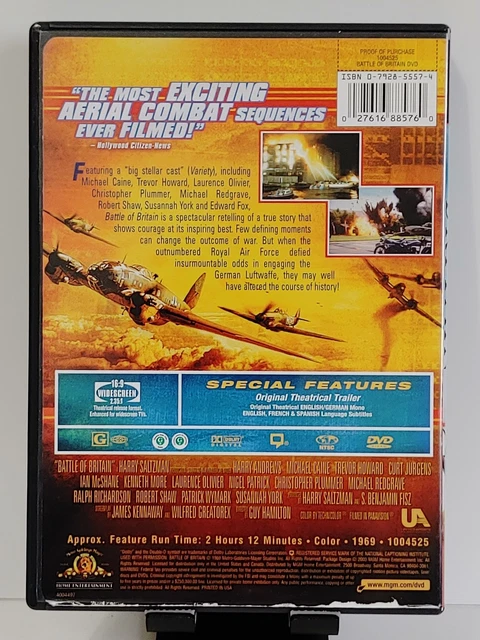 THE BATTLE OF Britain _ DVD _ 1969 _ World War 2 Movie _ Lawrence ...