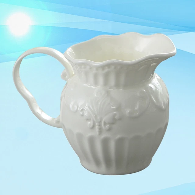 ROYAL EUROPEAN CERAMIC Milk Can Coffee Jar Milk Pot Jug Flower Vase ...