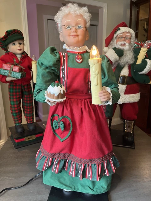 HOLIDAY CREATIONS MRS Claus Baker Cake Animated Animatronic Vtg 24in ...