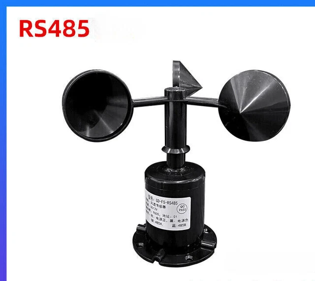 WIND SPEED SENSOR Anemometer RS485 Output f/Construction Site Tower ...