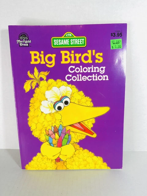 BIG BIRD’S COLORING Collection Coloring Sesame Street Book Merrigold £7 ...