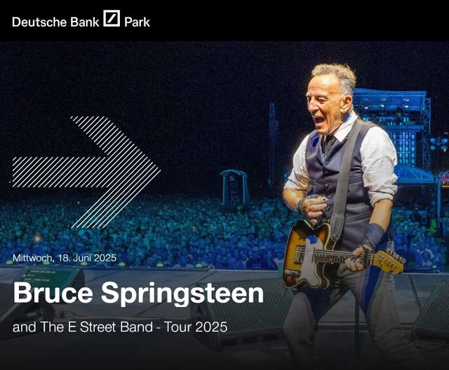 BRUCE SPRINGSTEEN 💥 Tickets 💥 Frankfurt 2025 💥 Front of Stage 💥 L@@K ...