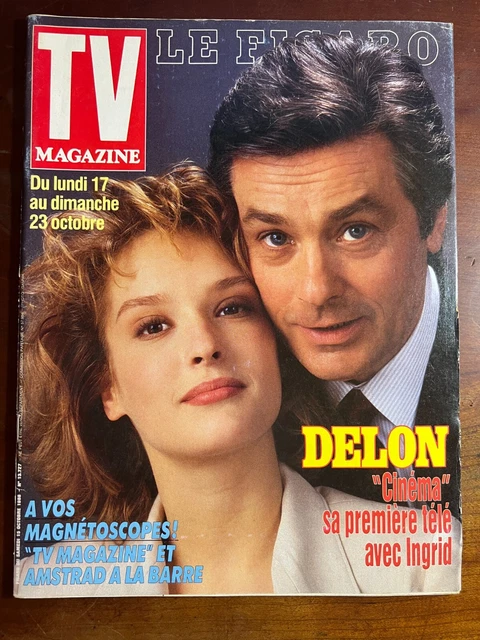 TV MAGAZINE DU 17/10/1988; Alain Delon et Ingrid Held/ Equipe du ...